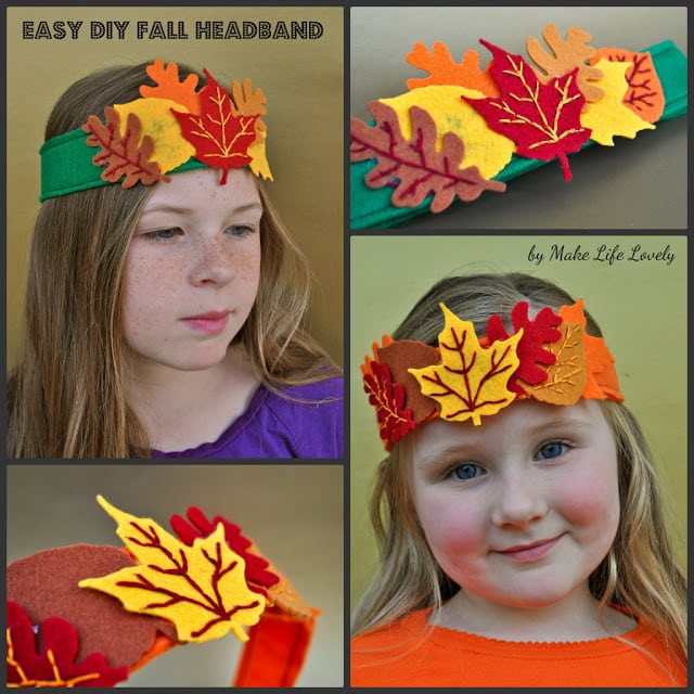 Collage Easy DIY Fall Headband - Make Life Lovely