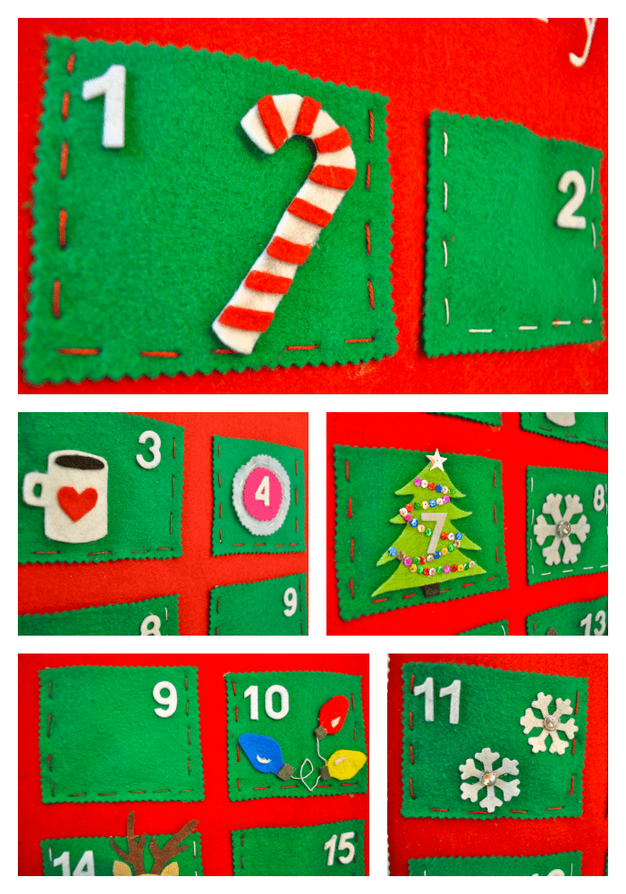 DIY Felt Chrtistmas Advent Calendar Tutorial - Make Life Lovely