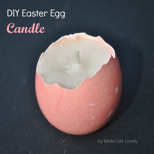 DIY Easter Egg Candle, by Make Life Lovely - Make Life Lovely