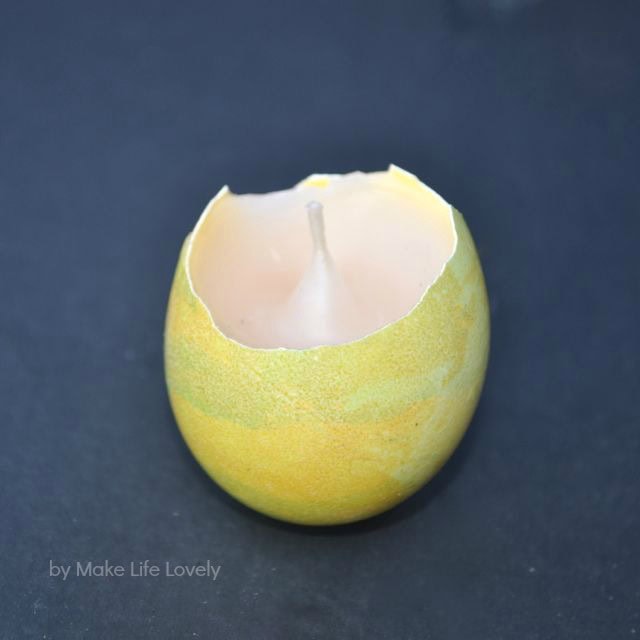 How to Make Egg Candles for Easter {In Minutes!}
