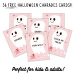 Halloween Charades FREE Printable Game Cards - Make Life Lovely