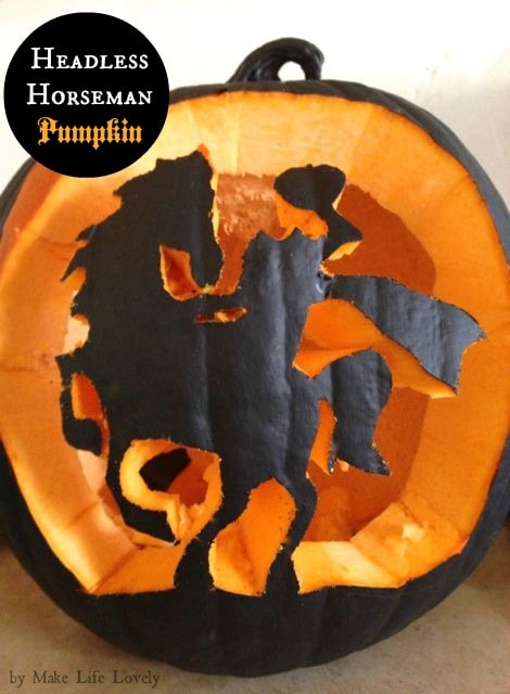 The Legend of Sleepy Hollow Headless Horseman Pumpkin, by Make Life ...