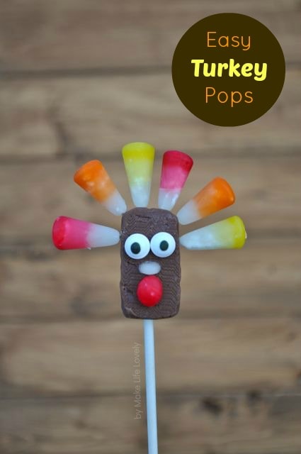Thanksgiving Turkey Pop Treats, by Make Life Lovely - Make Life Lovely