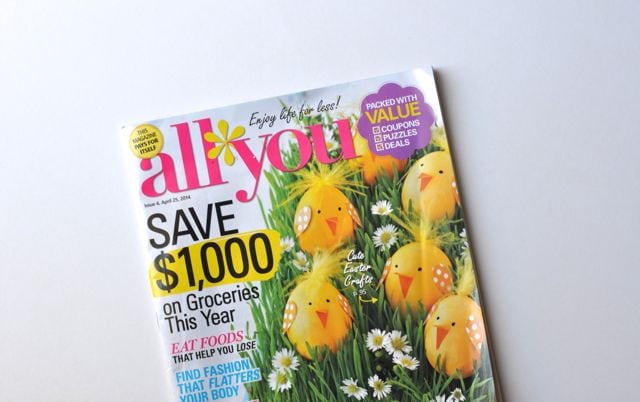 April 2014 Issue of ALL YOU magazine - Make Life Lovely