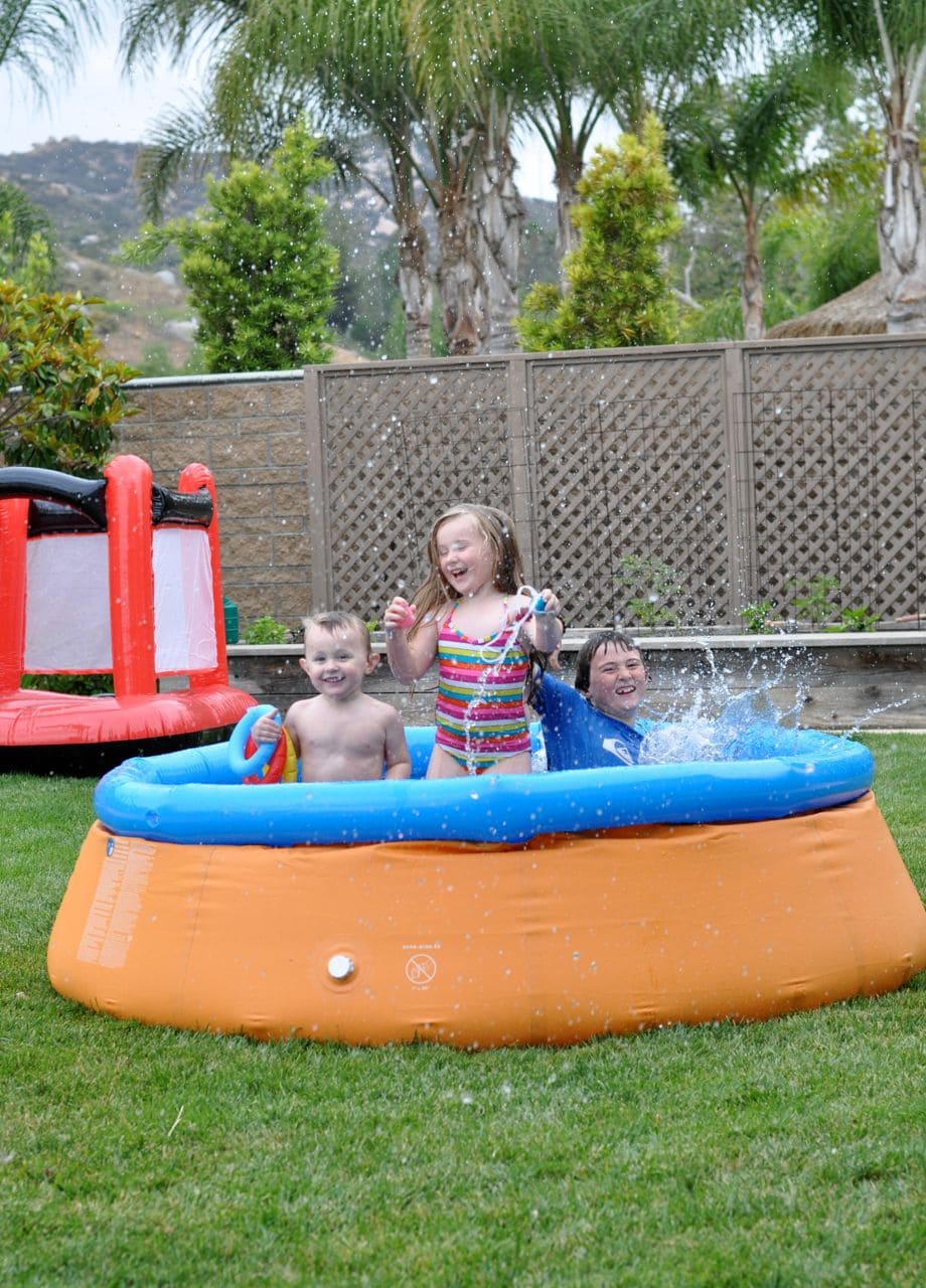 Splashing in the pool - Make Life Lovely