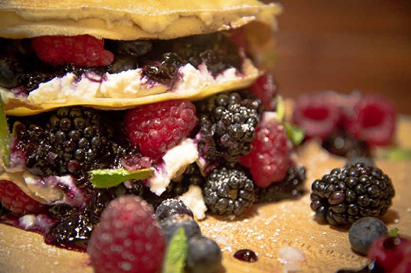 Berry-Ricotta Crepe Layer Cake - Make Life Lovely