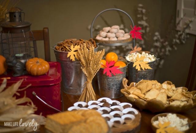 Fall Party Food Table Ideas - Make Life Lovely