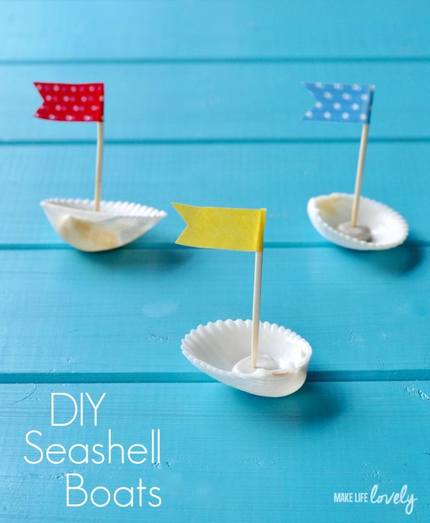 DIY Seashell Boats - Make Life Lovely