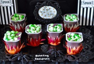 Witch Halloween Party + Cauldron Pudding - Make Life Lovely