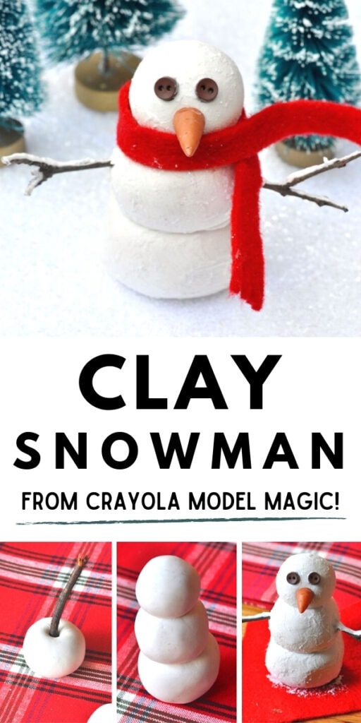 DIY Clay Snowman Craft - Make Life Lovely