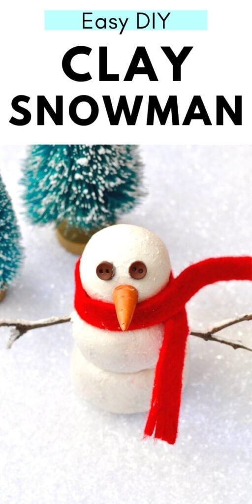 How to Make an Easy Clay Snowman Christmas Decoration - Make Life Lovely