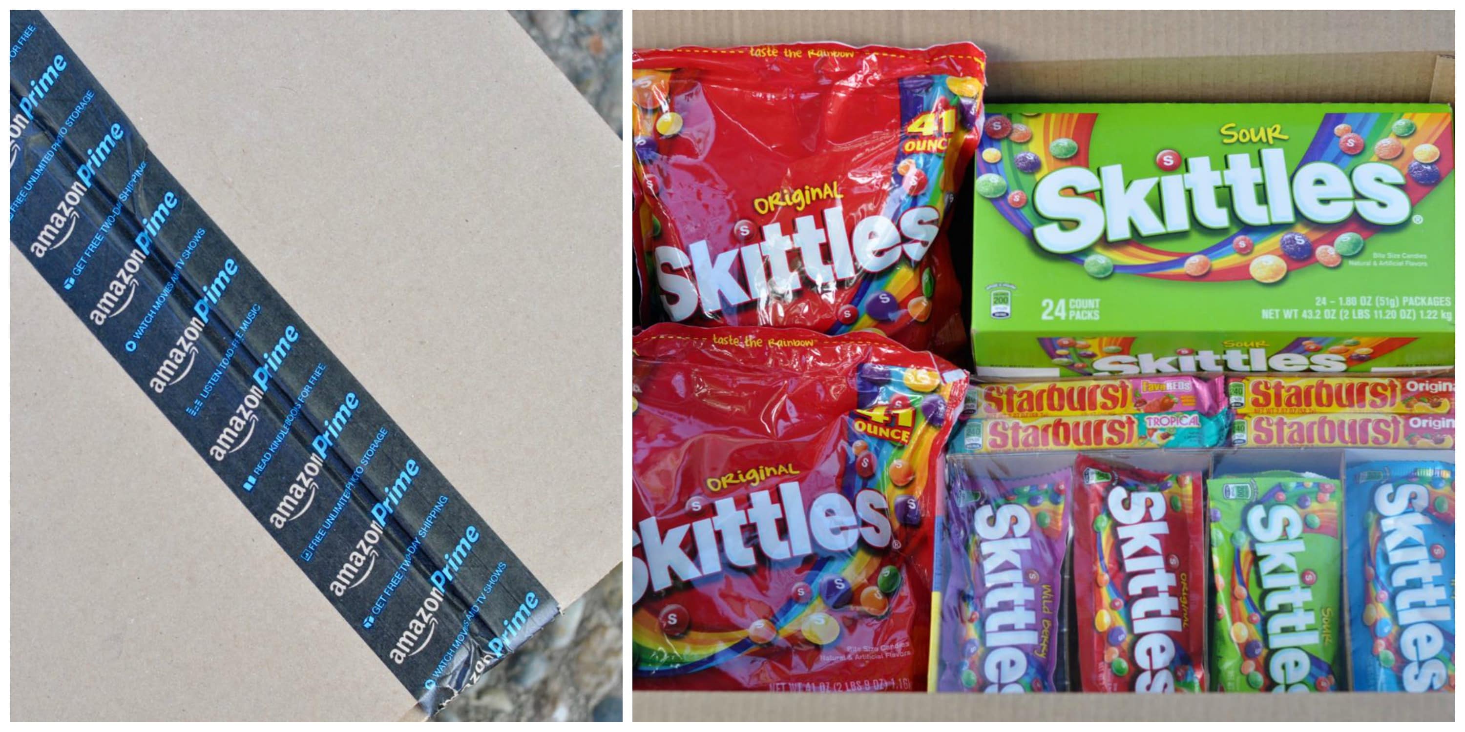 Skittles and Starburst from Amazon - Make Life Lovely