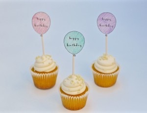 Free Printable Birthday Cupcake Toppers - Make Life Lovely