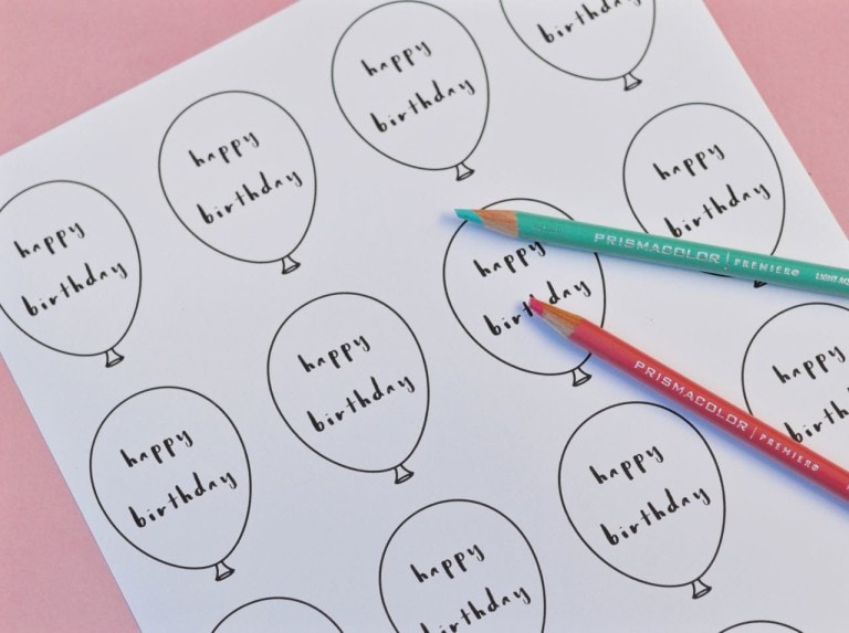 Free Printable Birthday Cupcake Toppers - Make Life Lovely