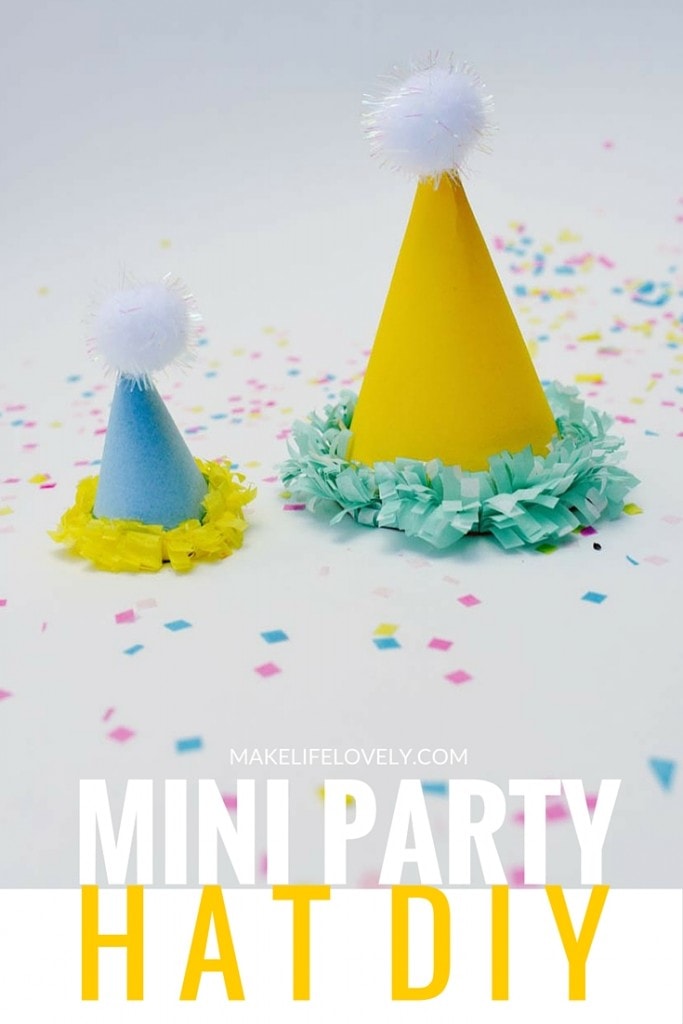 Mini Party Hats DIY Make Life Lovely