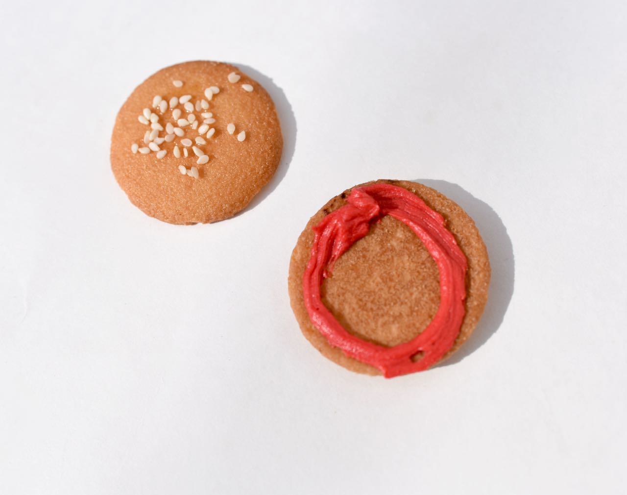 Mini Hamburger Cookies - Make Life Lovely