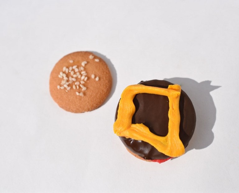 Mini Hamburger Cookies - Make Life Lovely
