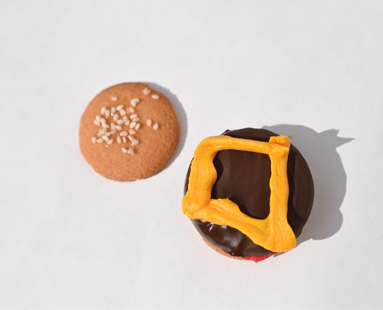 Mini Hamburger Cookies - Make Life Lovely