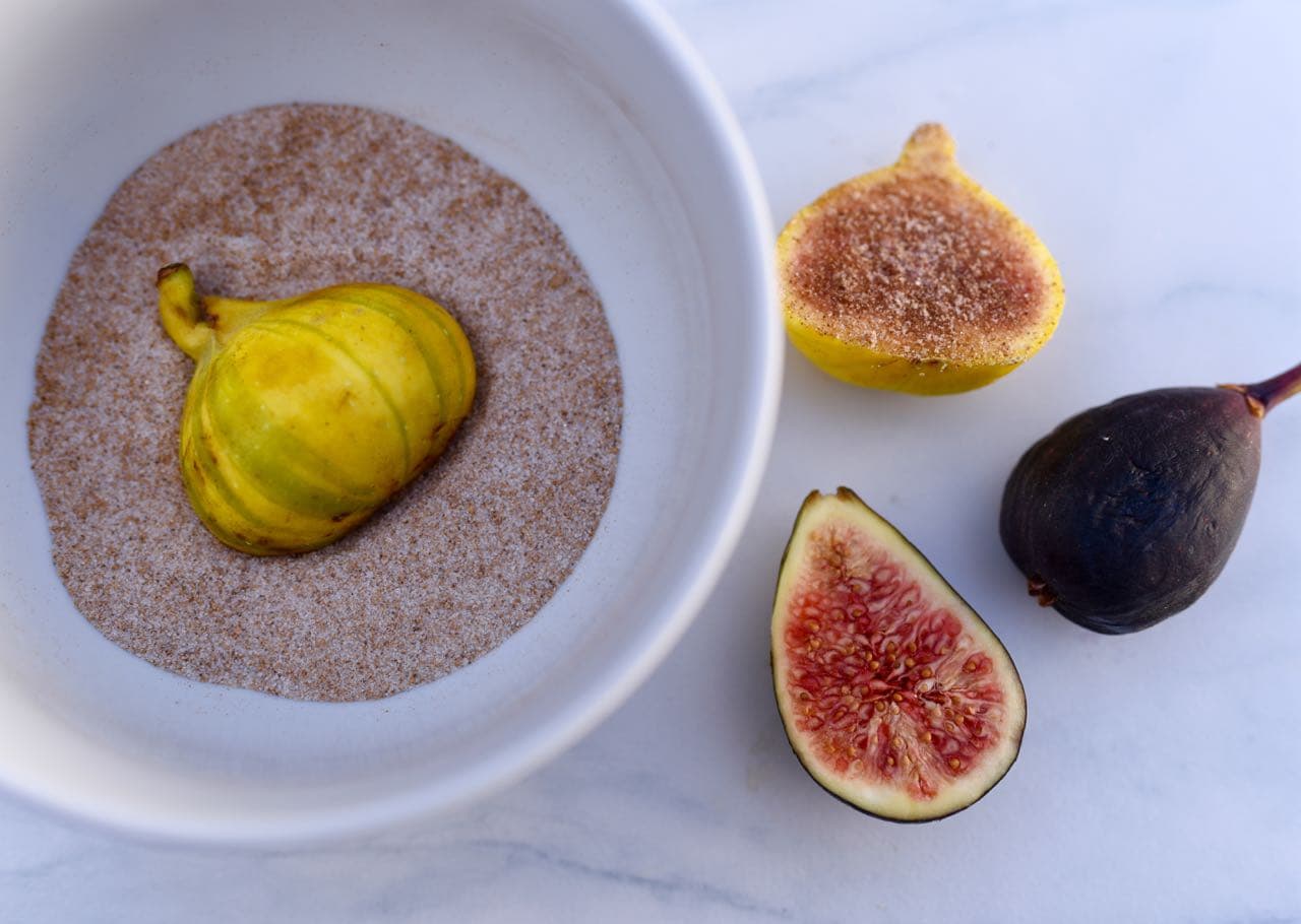 Spice Roasted Figs with Hazelnuts and Vanilla Ice Cream - Make Life Lovely