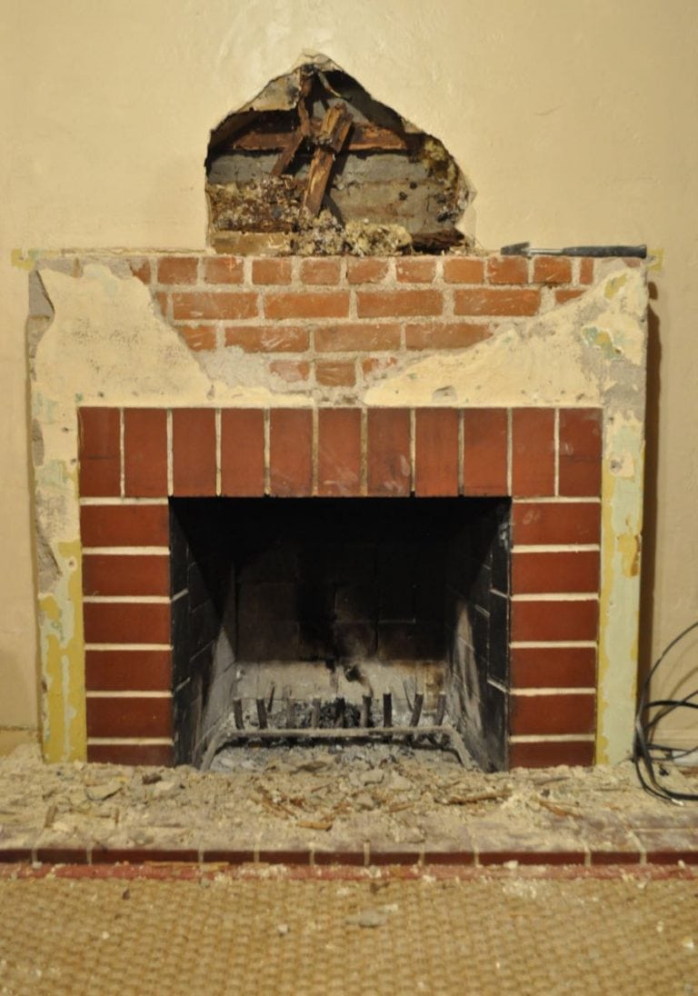 AirStone Fireplace Makeover {From Ugly to Incredible!}
