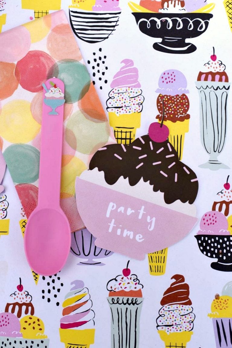 Tween ice cream party ideas and invitations-2 - Make Life Lovely