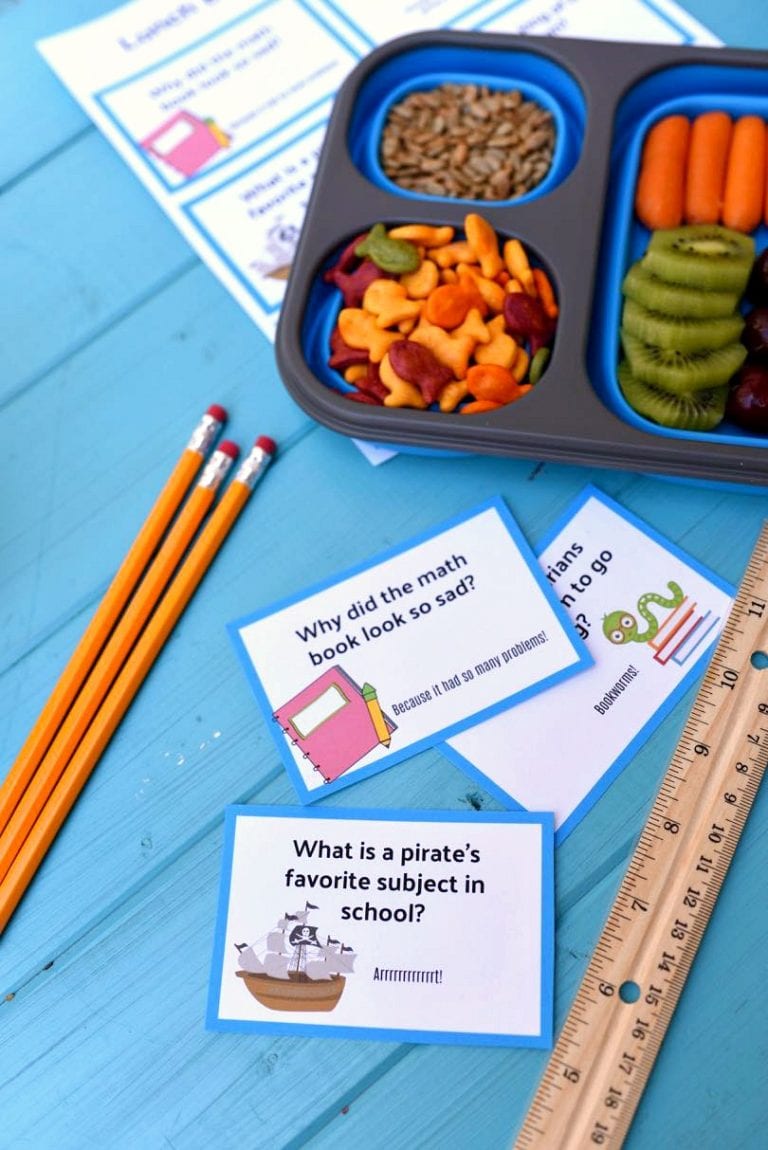 FREE Printable Hilarious Lunch Box Jokes for Kids