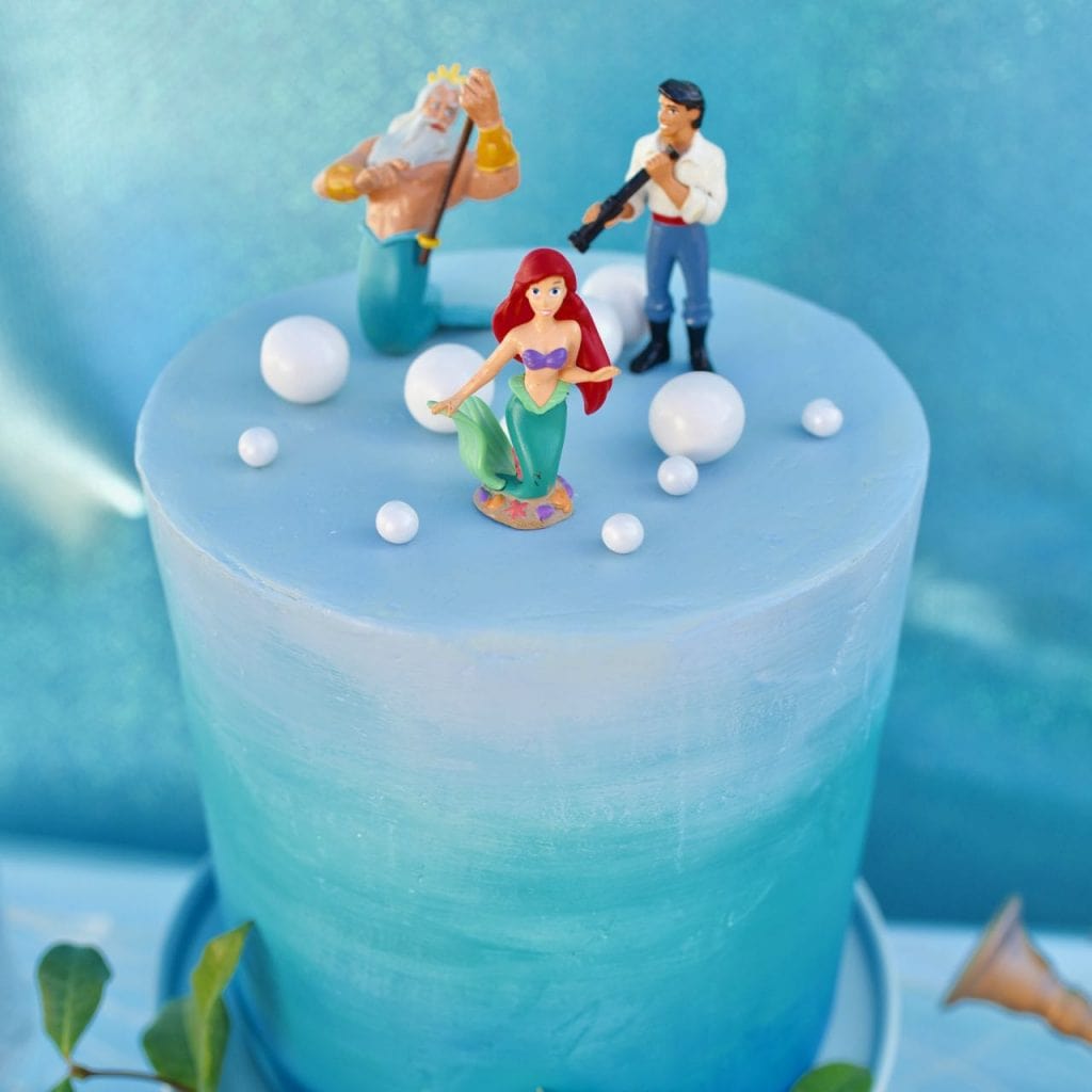 Little Mermaid party cake ideas square - Make Life Lovely