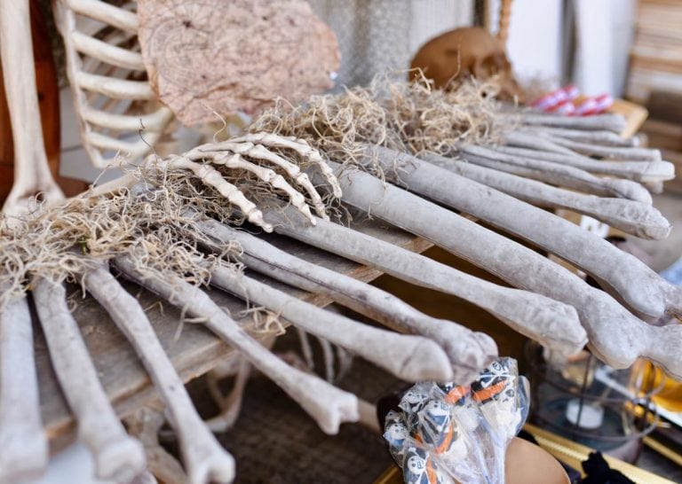 Goonies Halloween party with Goonies piano made out of bones - Make ...