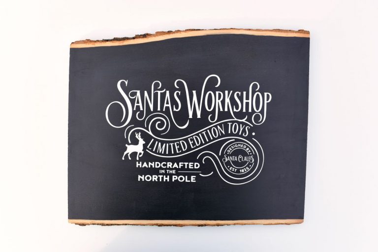 Christmas Chalkboard Sign Holiday Decoration with Vinyl - Make Life Lovely