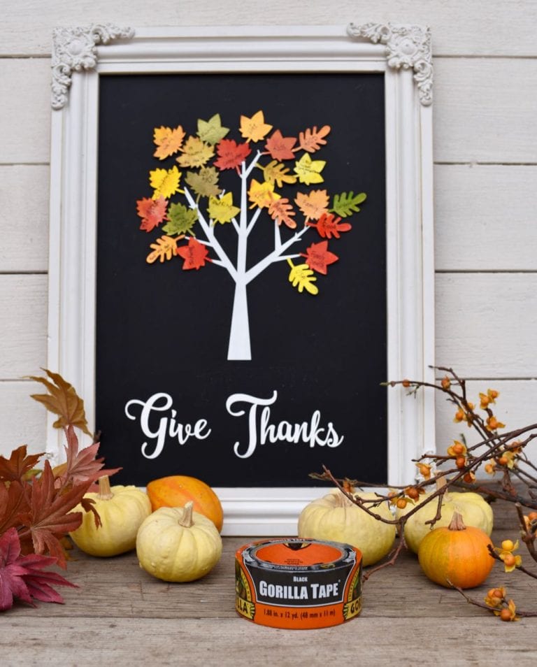 Thankful Tree Craft Home Decor for Thanksgiving - Make Life Lovely
