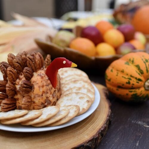EASY Turkey Cheese Ball for Thanksgiving - Make Life Lovely