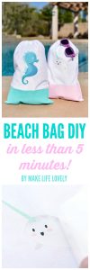 Beach Bag DIY with Cricut in Under 5 Minutes... Really! - Make Life Lovely