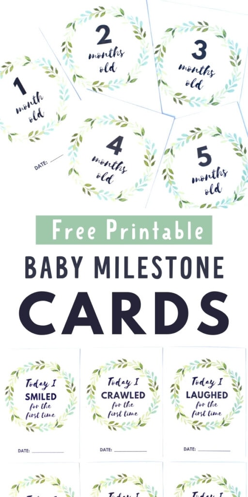 FREE Printable Baby Milestone Cards - Make Life Lovely