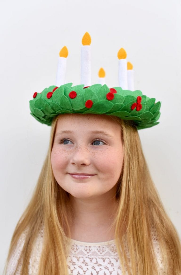 How to Make a Stunning St. Lucia Crown {From Felt}