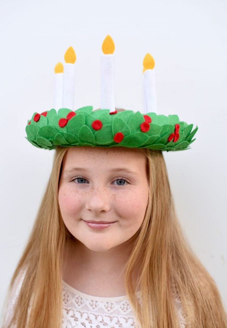 How to Make a Stunning St. Lucia Crown {From Felt}