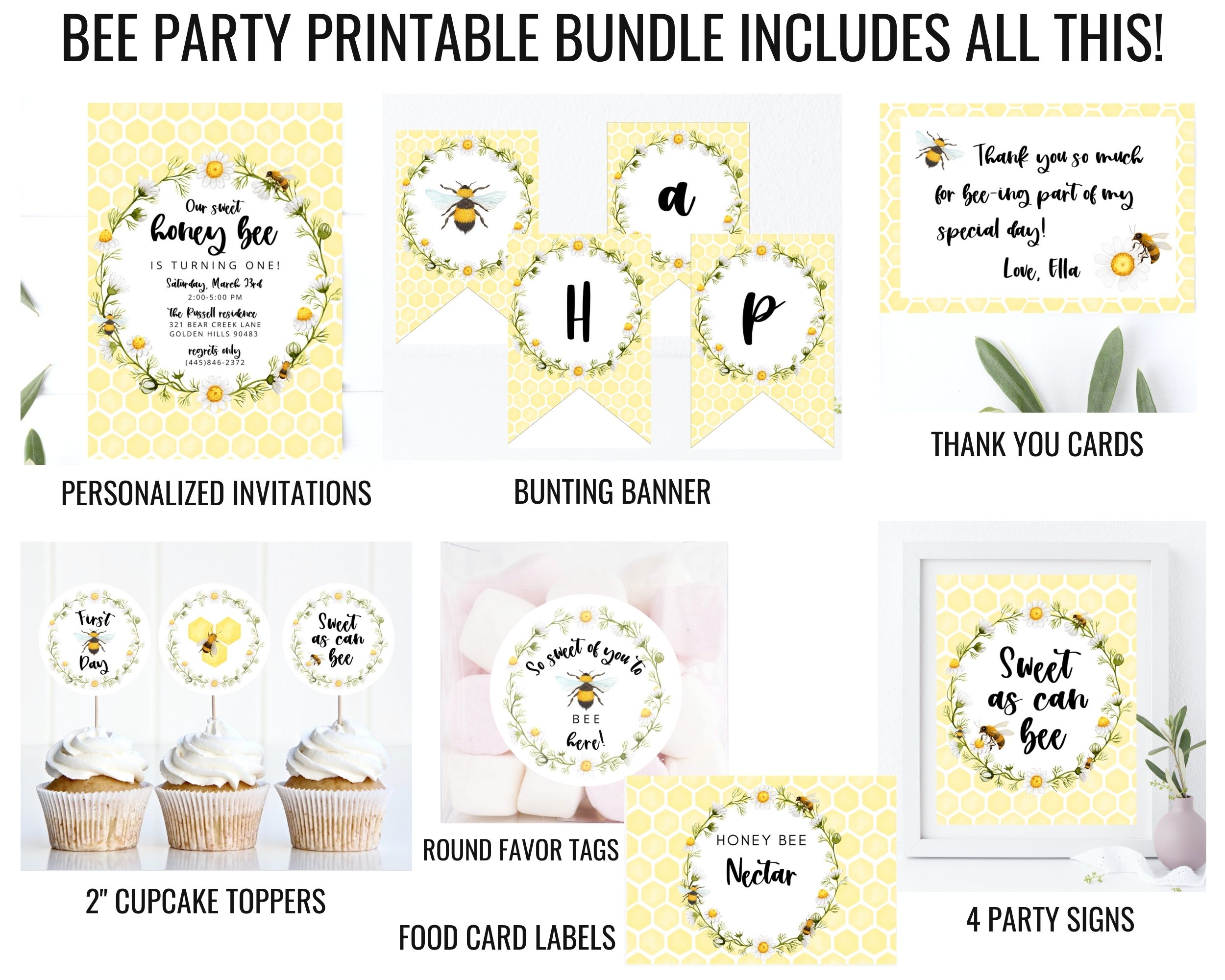 Bee Party Mega Bundle- Listing Images FINAL - Make Life Lovely