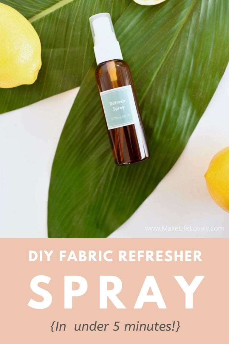How to Make a Fabric Refresher Spray {In Under 5 Minutes!}
