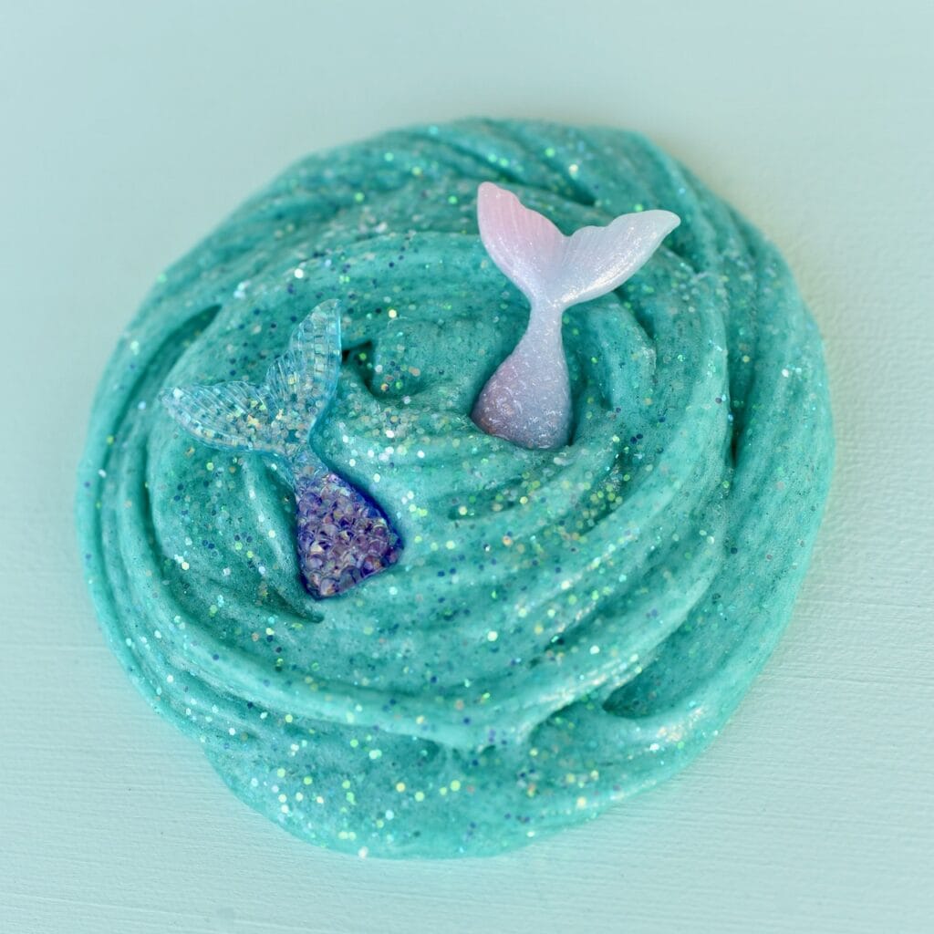 The BEST Mermaid Slime That's Sparkly and Stretchy