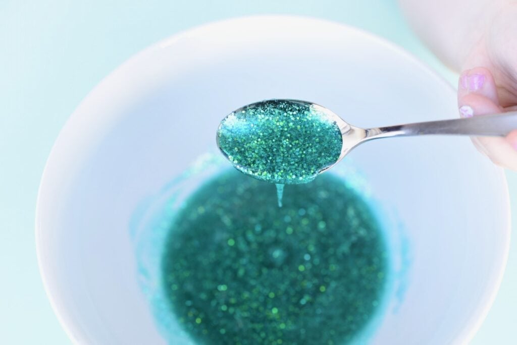 The BEST Mermaid Slime That's Sparkly and Stretchy