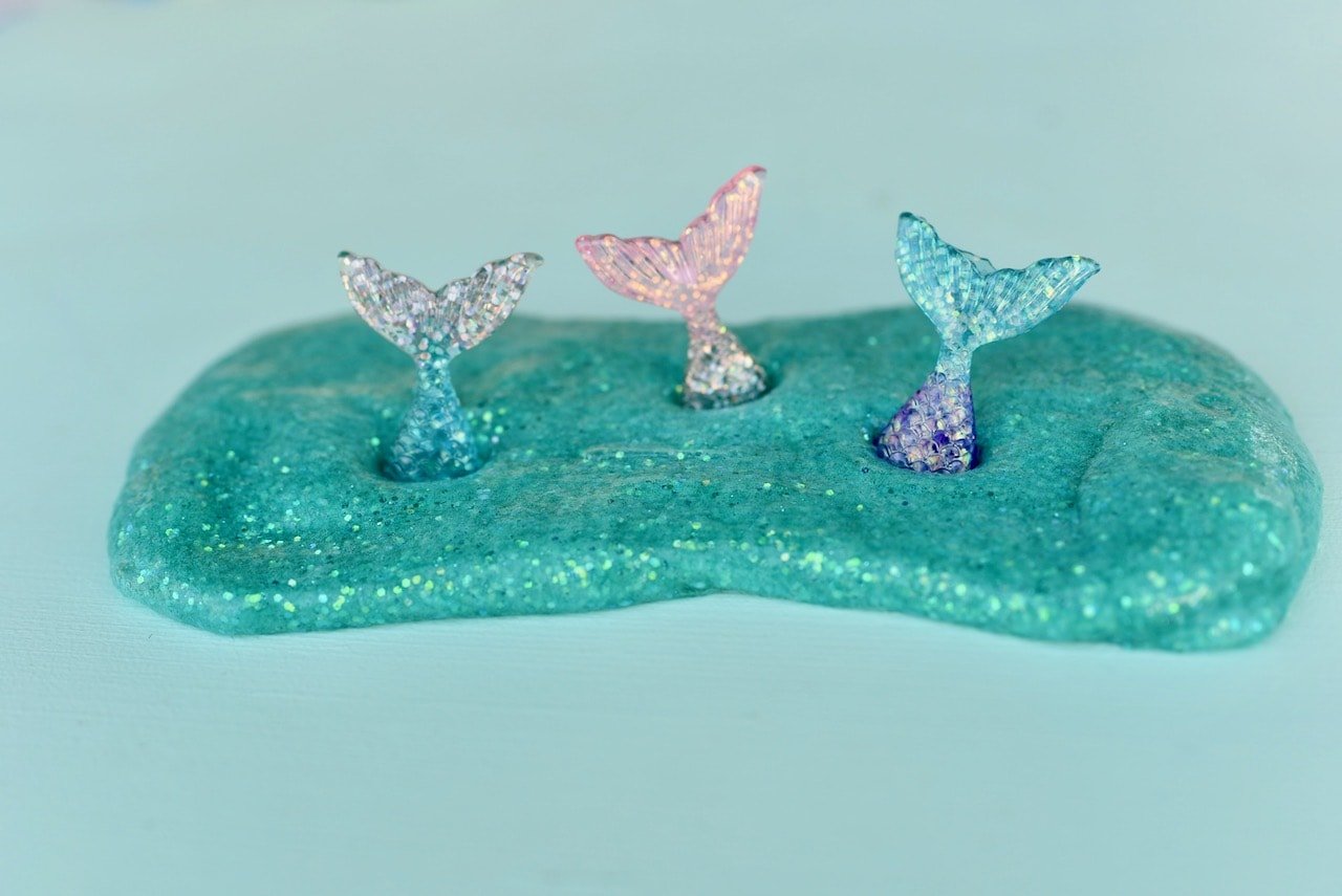 The BEST Mermaid Slime That's Sparkly and Stretchy