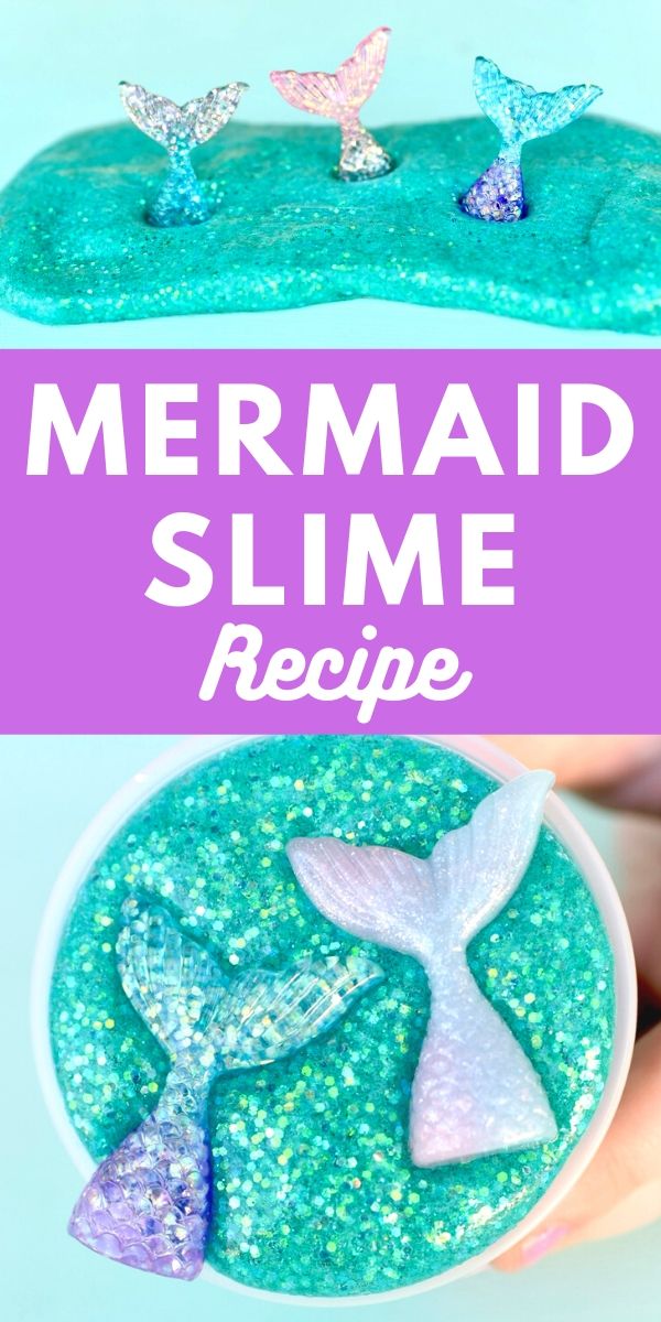 The BEST Mermaid Slime That's Sparkly and Stretchy