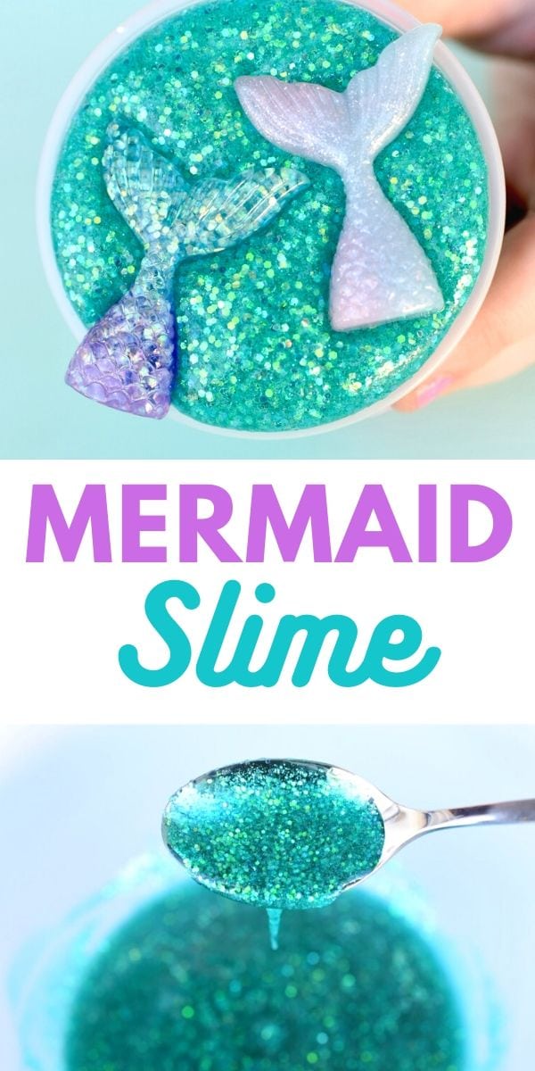 The BEST Mermaid Slime That's Sparkly and Stretchy