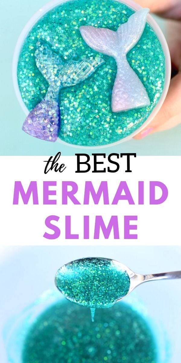 The BEST Mermaid Slime That's Sparkly and Stretchy