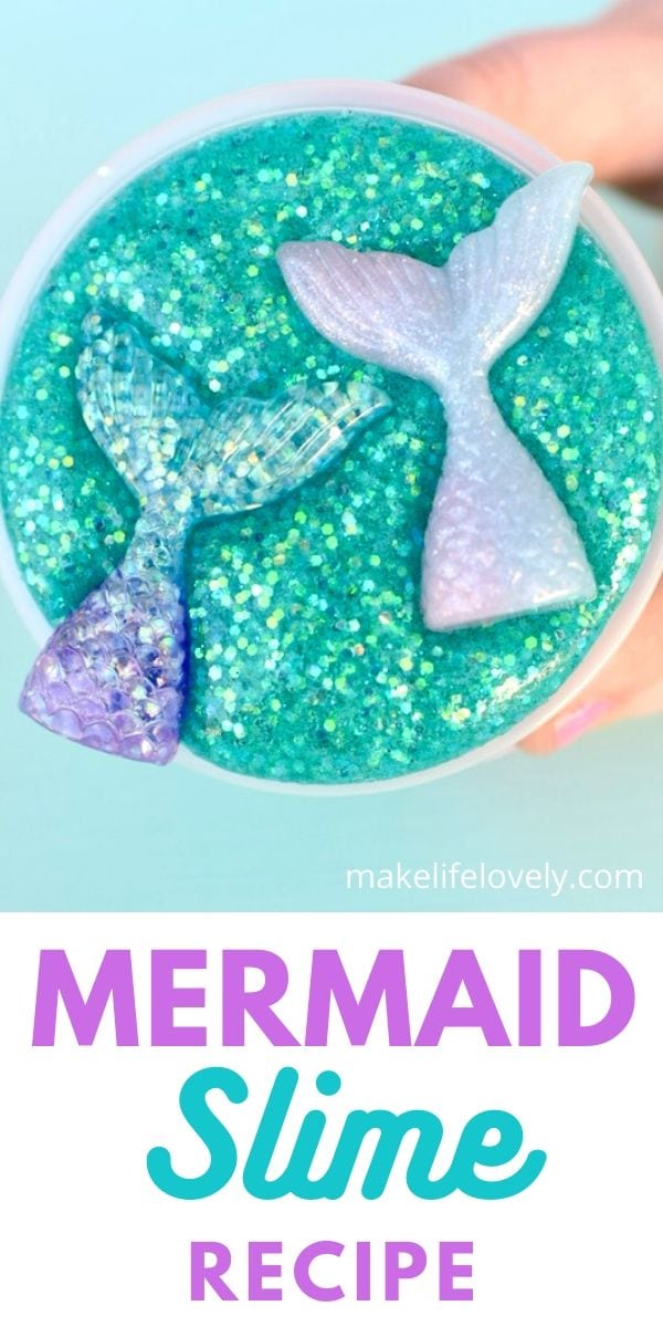 The BEST Mermaid Slime That's Sparkly and Stretchy