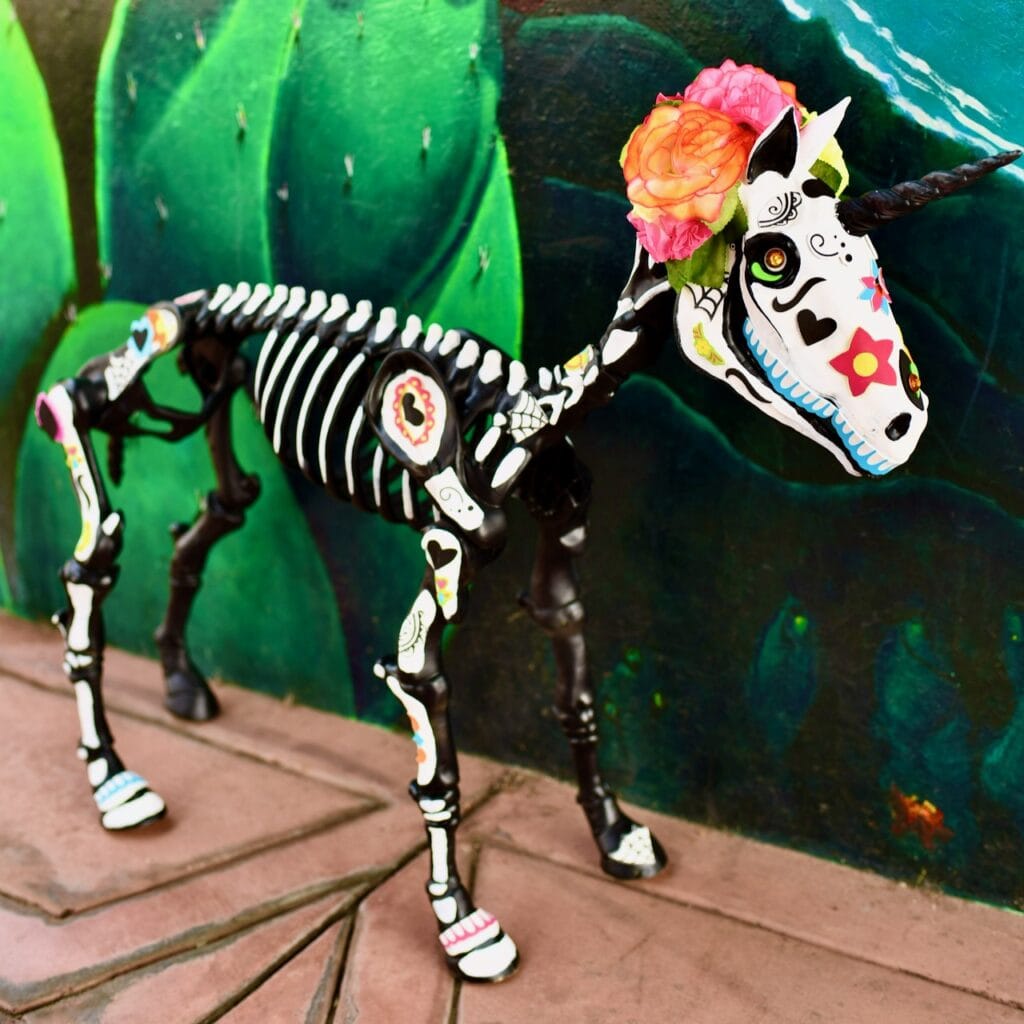 Day of the dead animals unicorn skeleton - Make Life Lovely