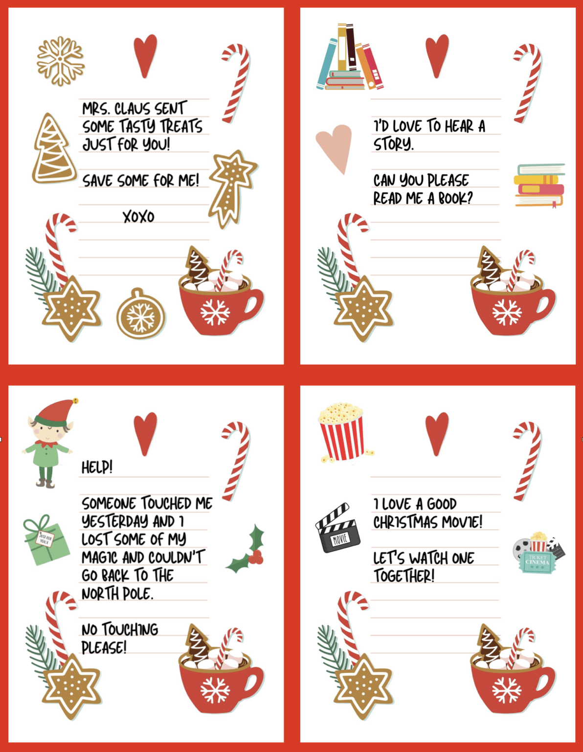 24 FREE Elf on the Shelf Notes Printables - Make Life Lovely