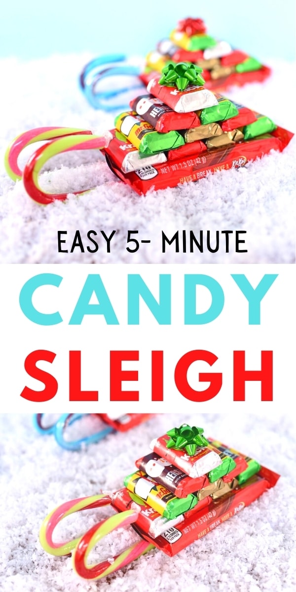 EASY Candy Sleigh {In 5 Minutes} + VIDEO
