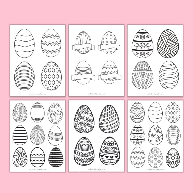 32 FREE Easter Egg Printable Pages {So Cute!}