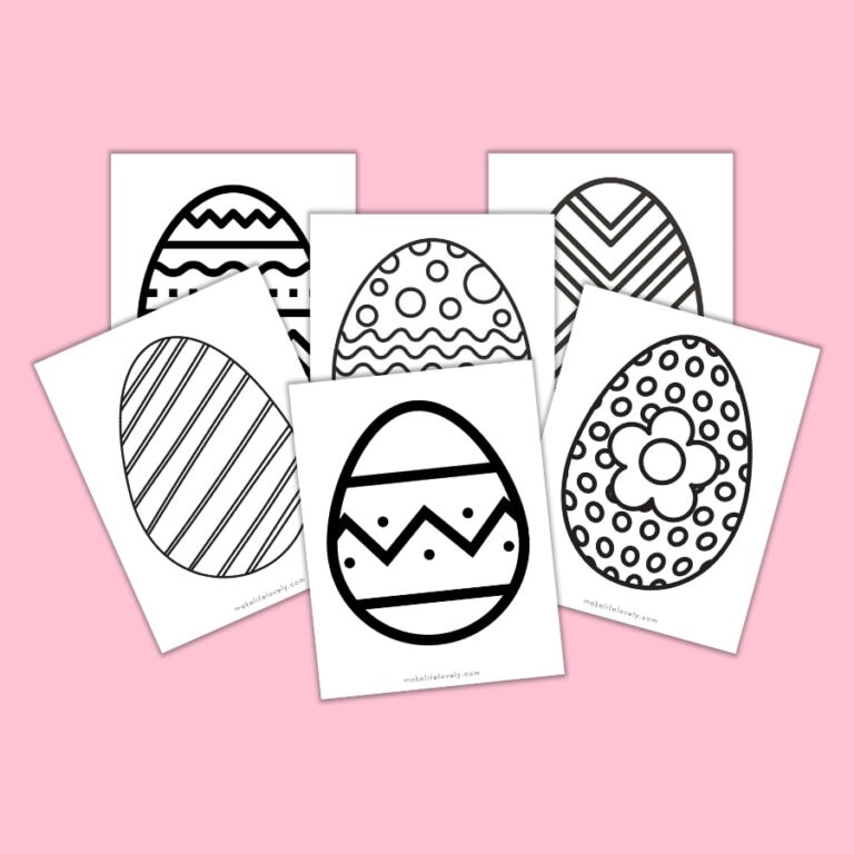 32 FREE Easter Egg Printable Pages {So Cute!}