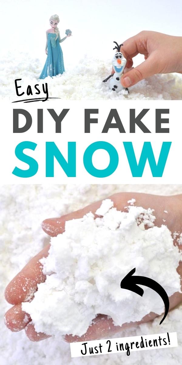 How to Make Fake Snow {In Minutes with Just 2 Ingredients!}